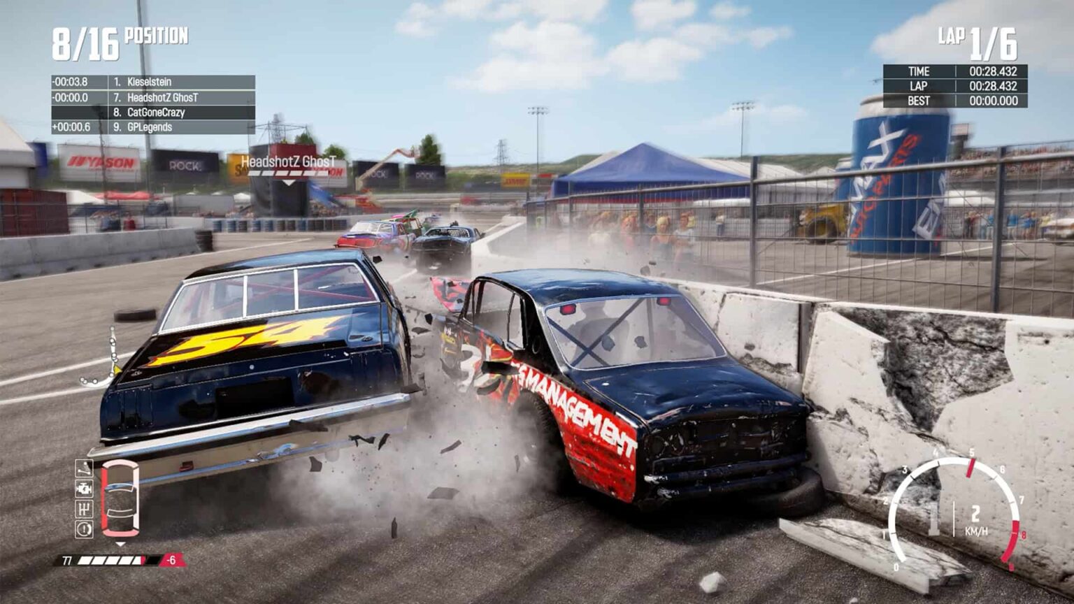 Damage Inc - the problem with crashes in racing games | Traxion