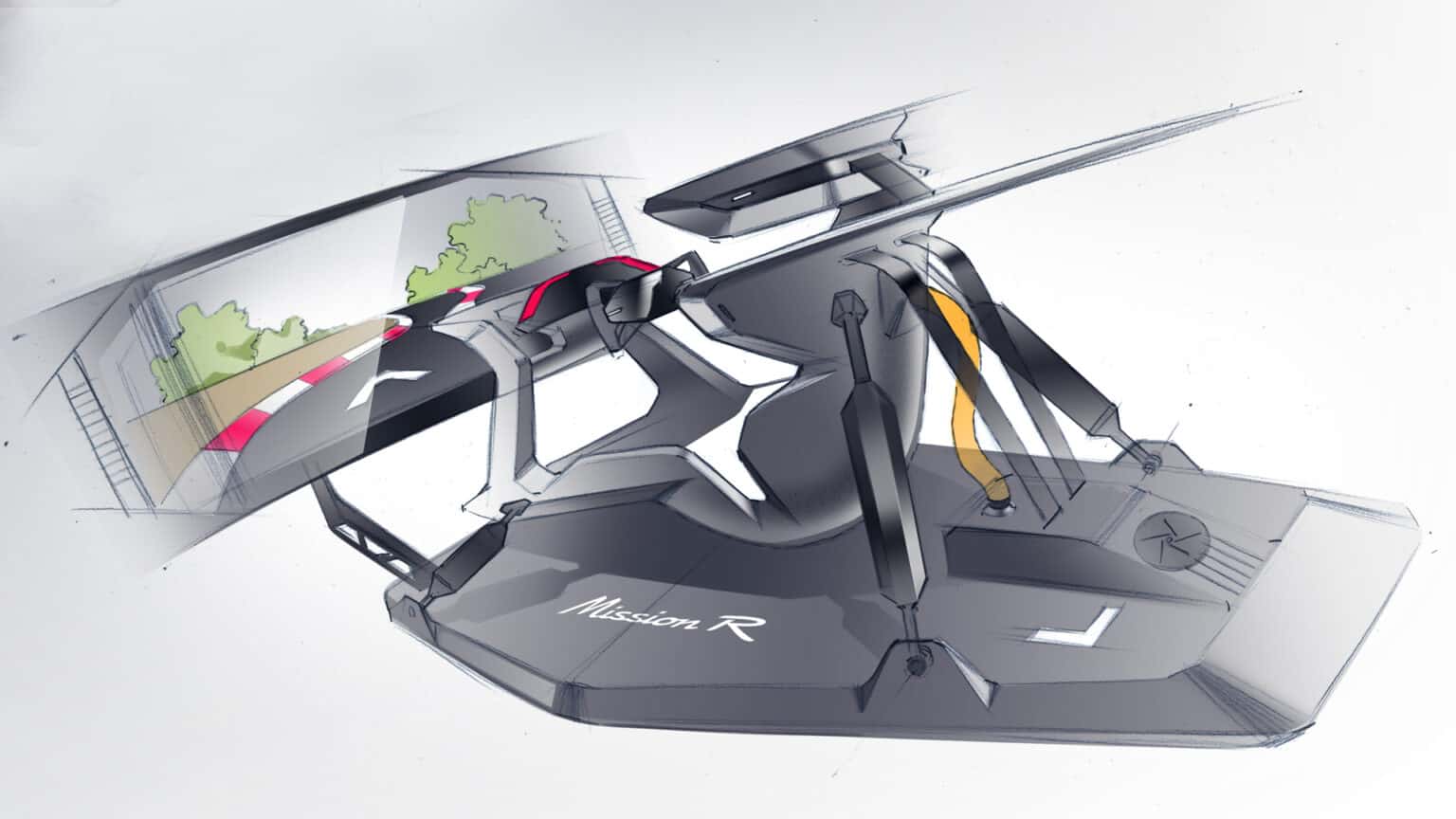 The Porsche Mission R concept's interior doubles as a sim racing ...