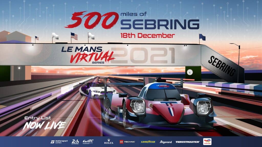 Canapino and Baldwin headline 500 Miles of Sebring Le Mans Virtual ...