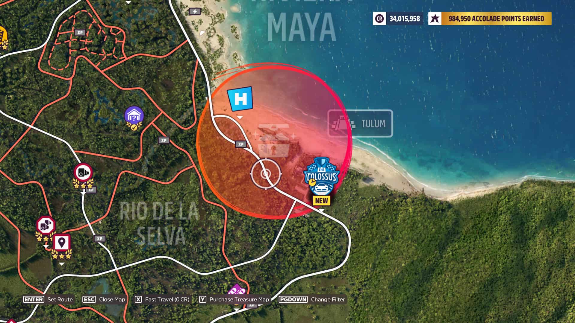 Forza Horizon Treasure Map