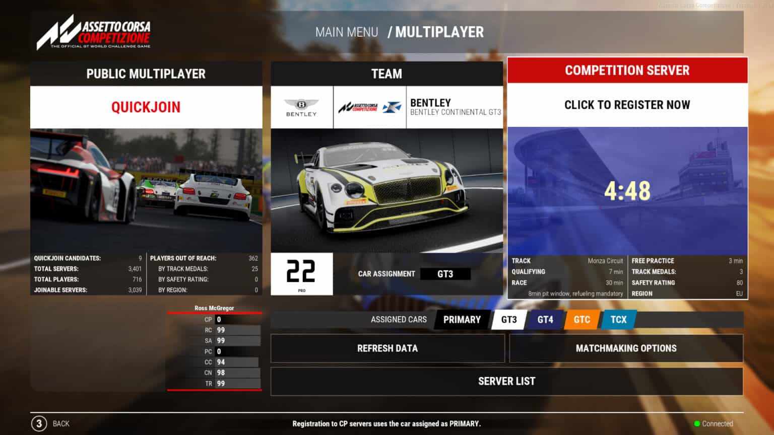 How to join Assetto Corsa Competizione’s Competition Server races | Traxion