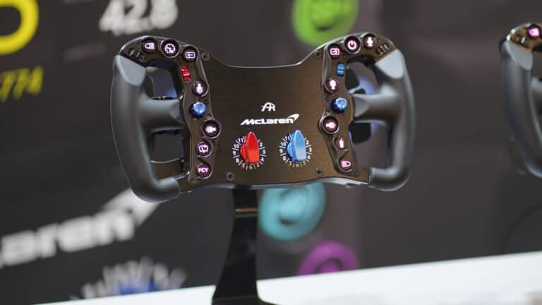 Ascher Racing's new sim racing wheel used in real-world McLaren Artura ...