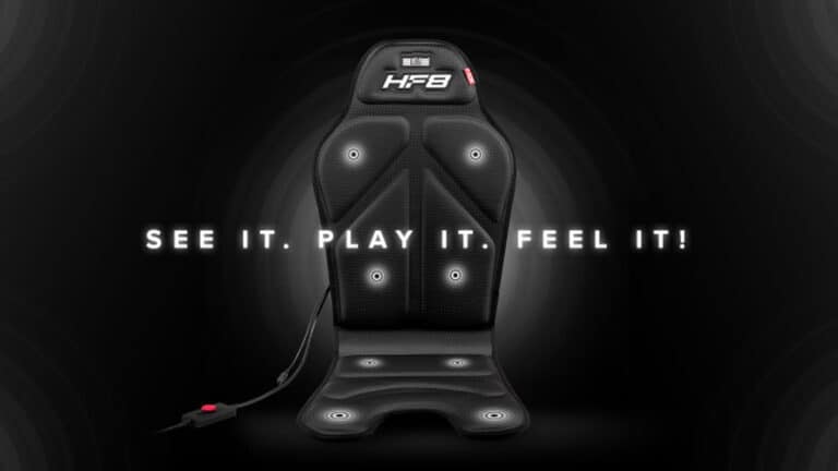 Next Level Racing's HF8 haptic feedback gaming pad available this month ...