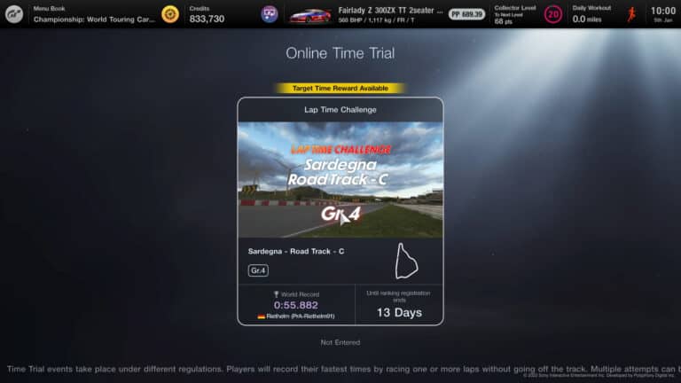 Gran Turismo 7's Lap Time Challenge, 5th-19th January: Sardinian Subaru | Traxion