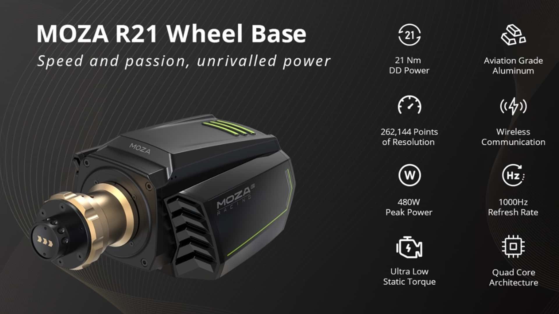 MOZA Racing announces R21 DD Wheel Base re-stock and reduced price ...