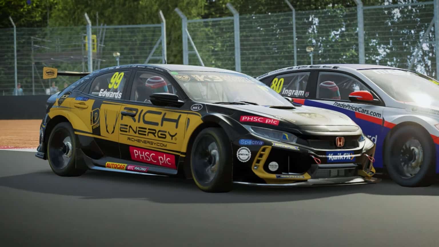 BTCC Honda Civic Type R hitting rFactor 2 | Traxion