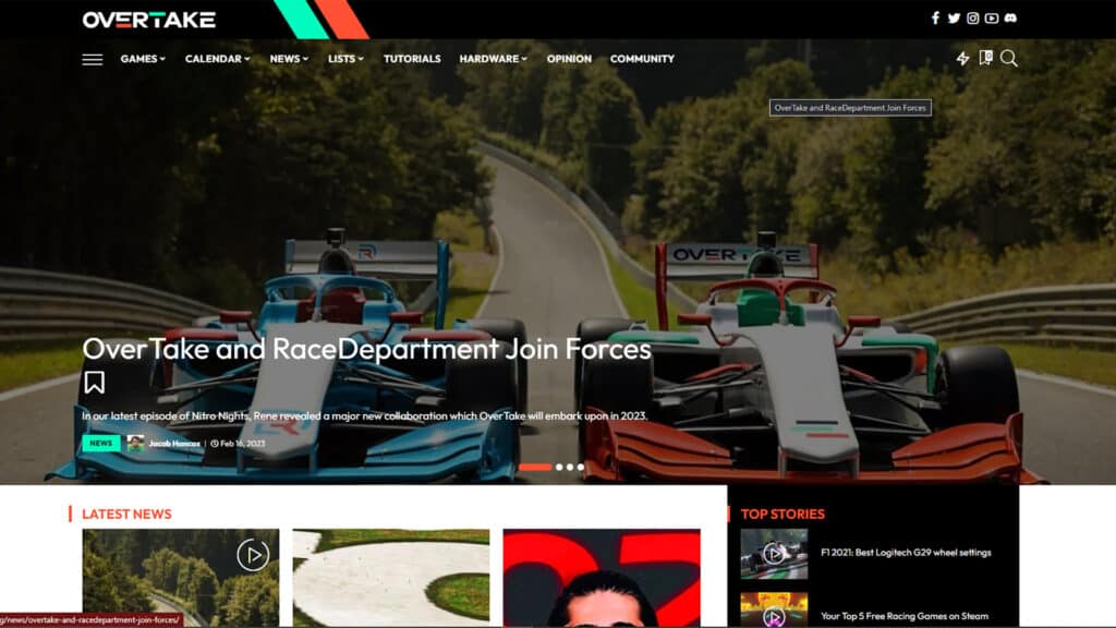 Porsche and Overtake.GG purchase sim racing community RaceDepartment ...