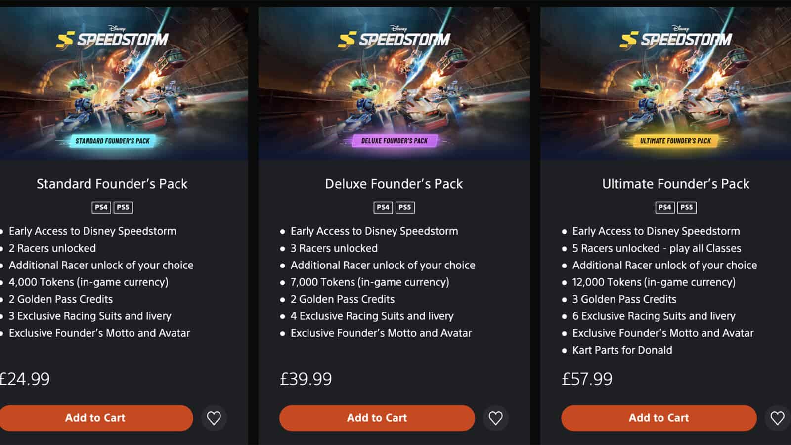 Your guide to Disney Speedstorm's Founder's Packs | Traxion