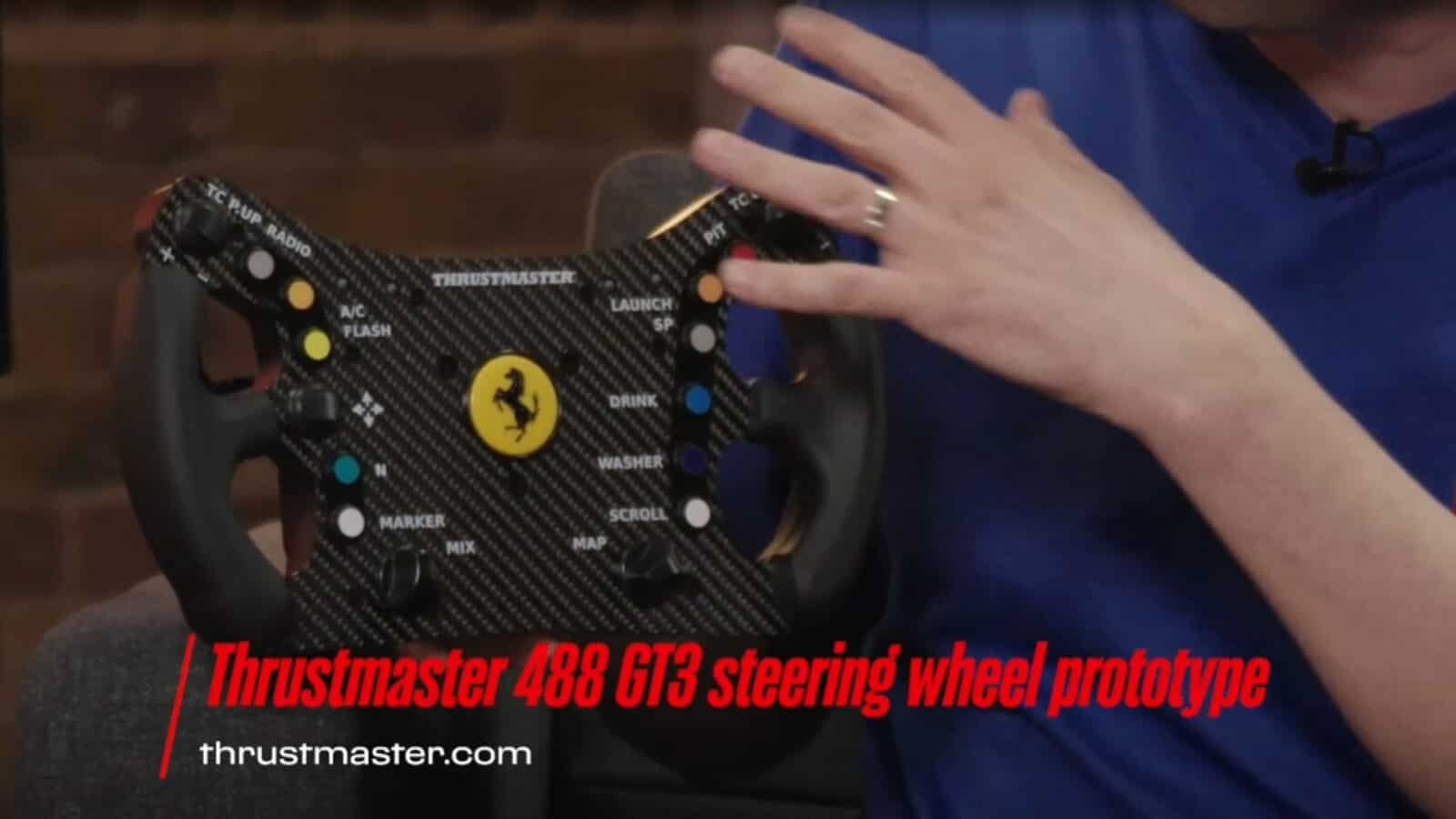 Thrustmaster’s next sim racing wheel is a Ferrari 488 GT3 replica | Traxion