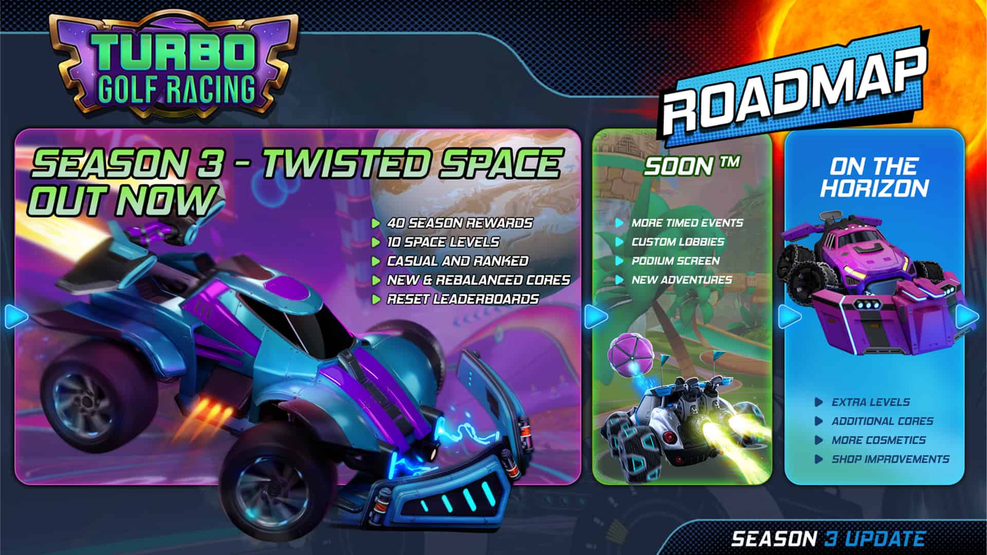 Turbo Golf Racing's third season, Twisted Space, is now live | Traxion