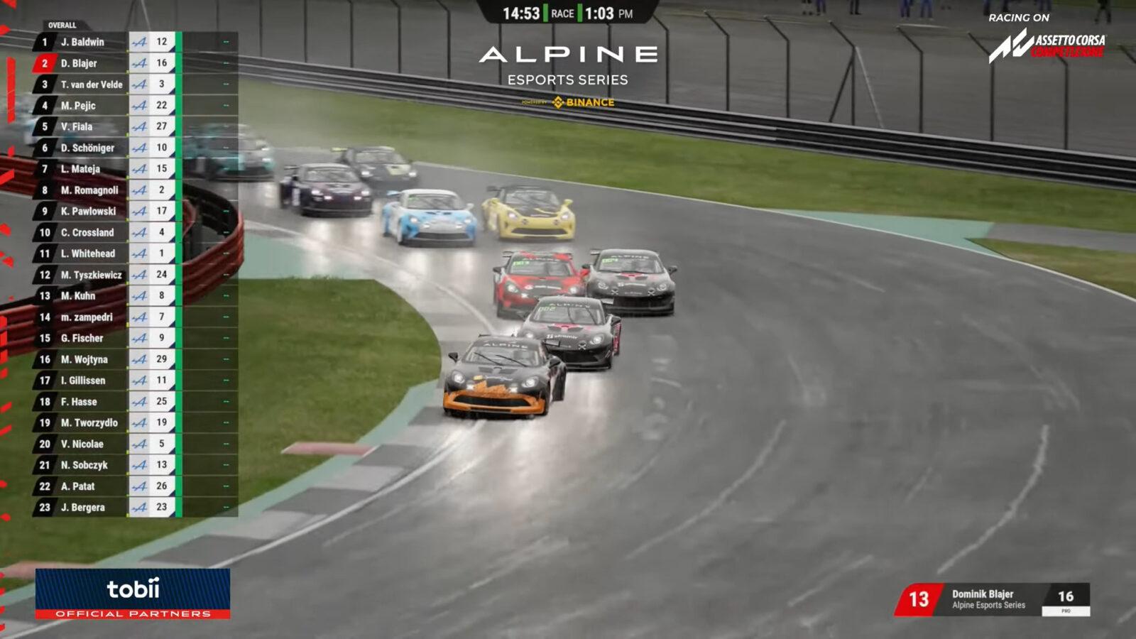 Alpine Esports Series: Schöniger holds onto points lead despite Baldwin ...