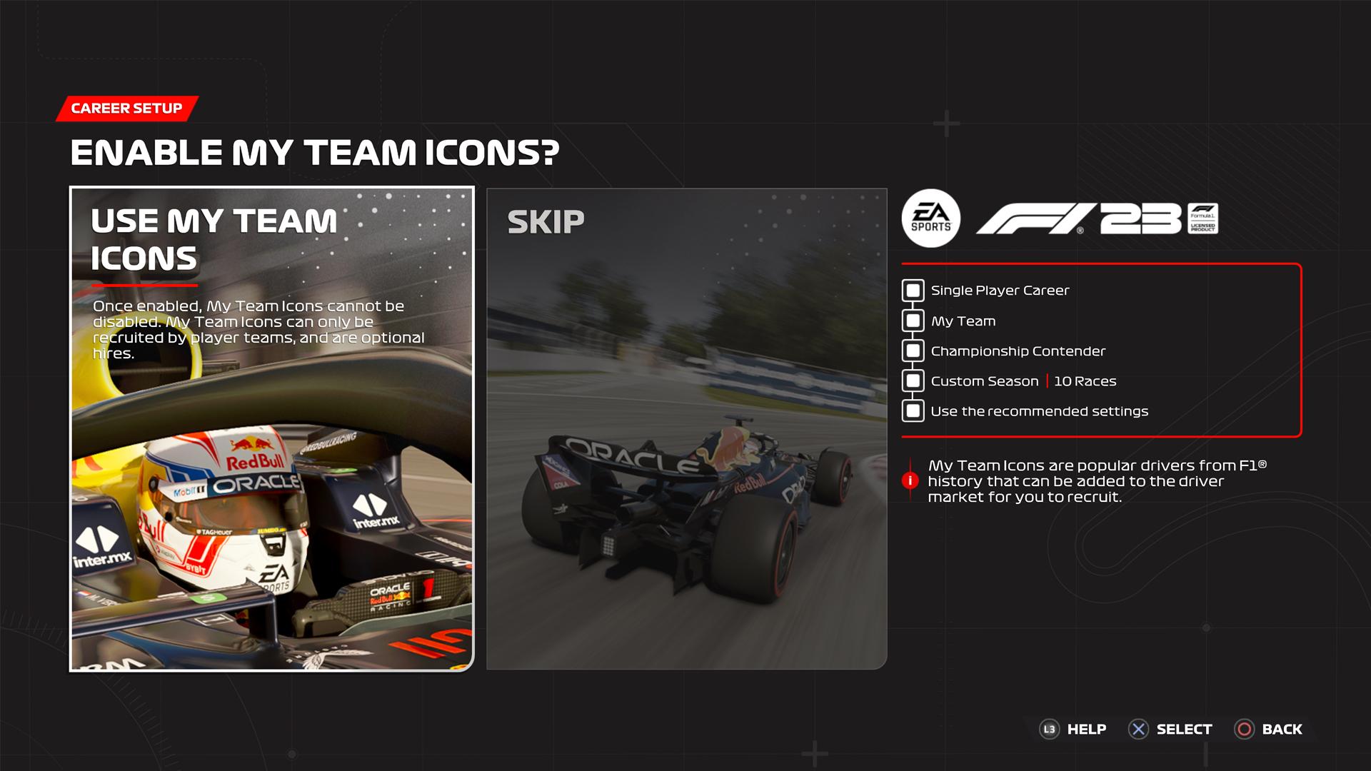 How to use My Team Icons in F1 23 | Traxion