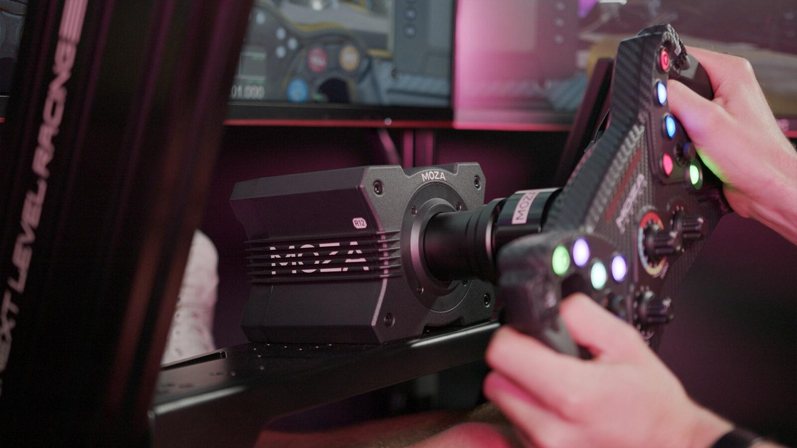 Moza R12 sim racing wheel base upgraded, price cut | Traxion