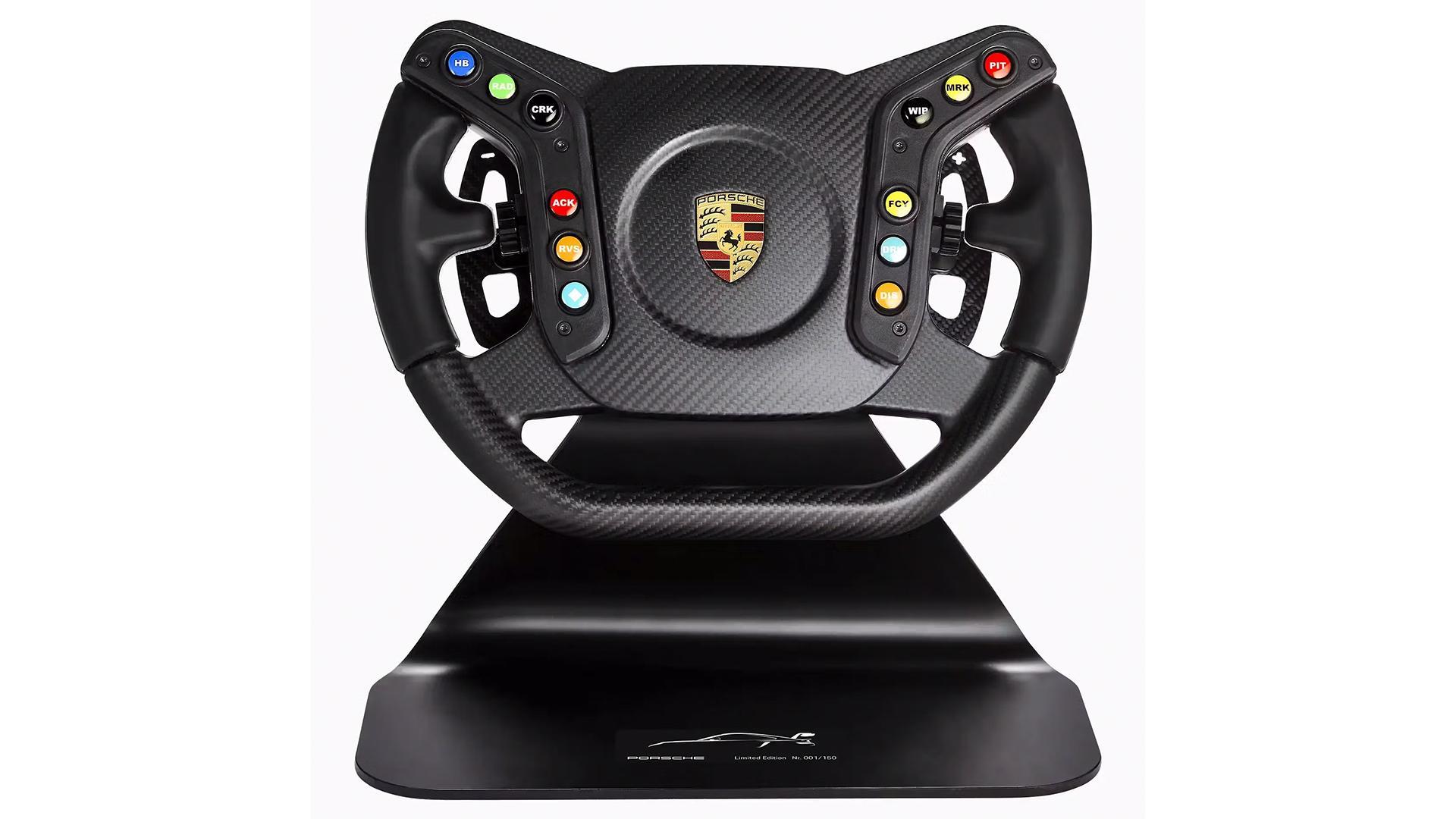 Porsche unveils exclusive sim racing steering wheel with a premium ...