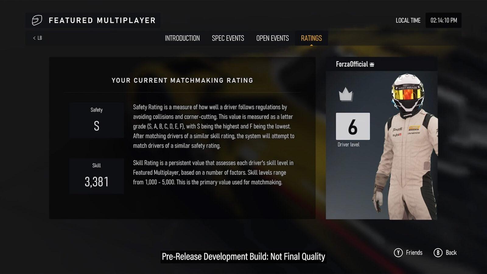 Forza Motorsport will include multiplayer Forza Race Regulations (FRR ...