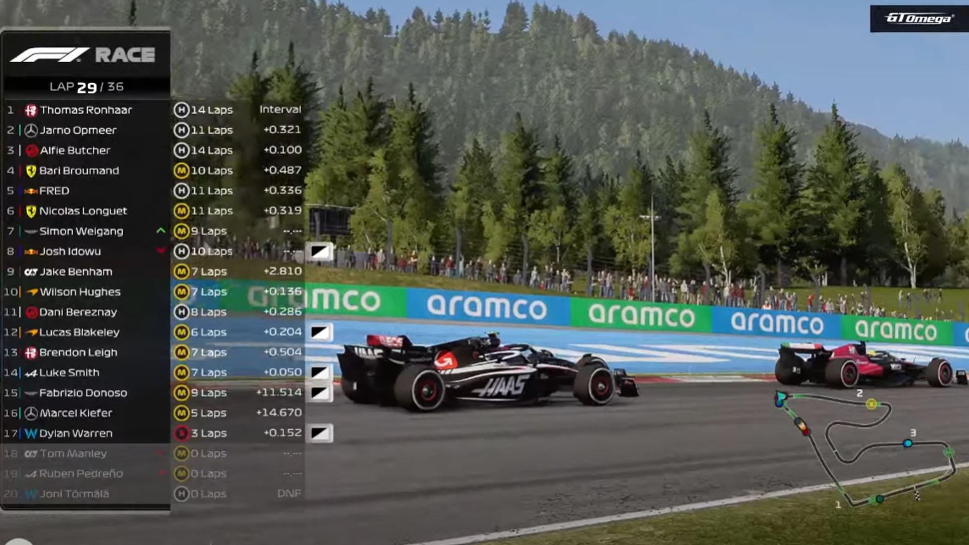 PSGL F1 PC S34: Ronhaar beats Opmeer in a thrilling last-lap Austrian ...