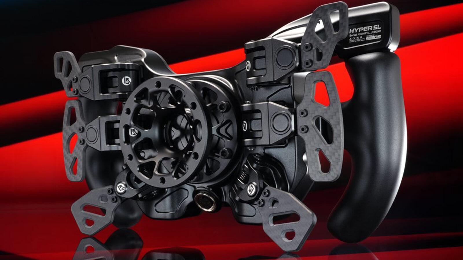 The GSI Hyper SL sim racing wheel is a screenless Hyper P1 | Traxion