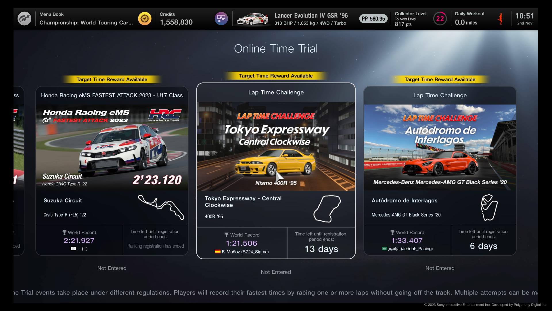 Gran Turismo 7's Lap Time Challenge, 2nd-16th November: the Mid Night club | Traxion