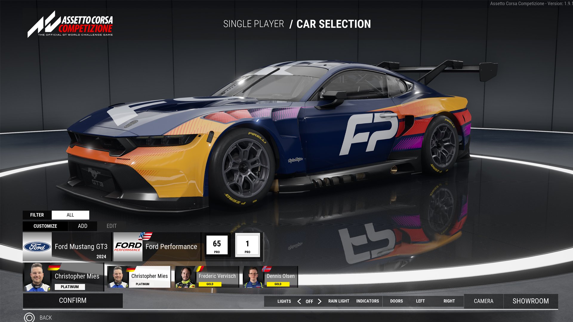 Latest Ford Mustang GT3 hits consoles in Assetto Corsa Competizione ...