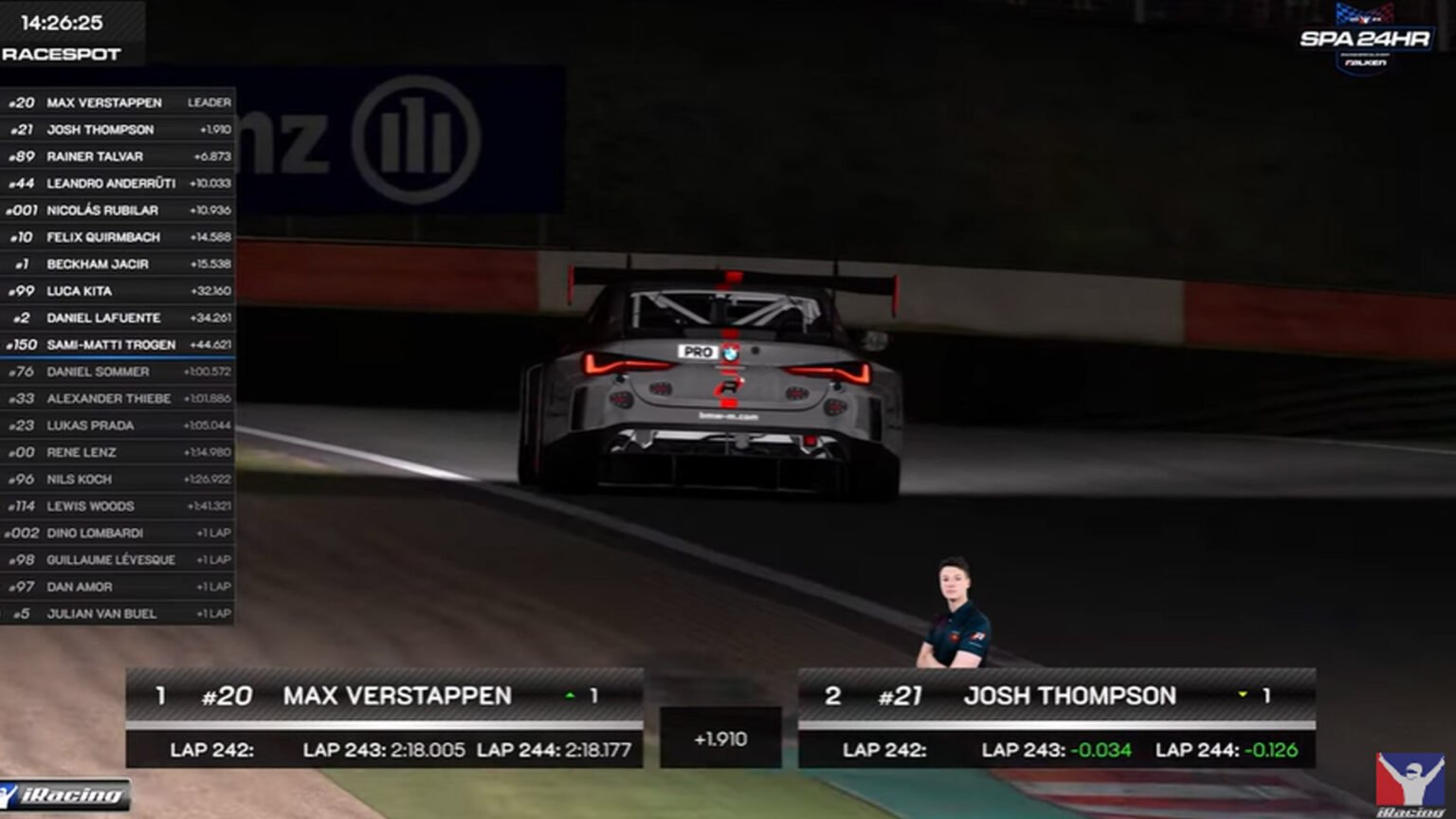 Max Verstappen’s Team Redline win 24-hour sim racing event on F1 weekend