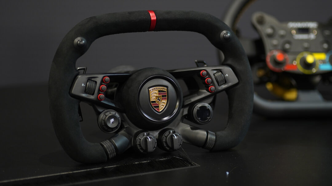 This is the Fanatec CSL Elite Steering Wheel Porsche Vision Gran ...