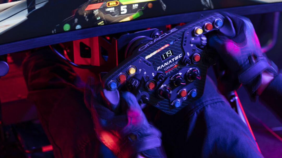 This is Fanatec’s limited edition Red Bull Racing F1 sim racing wheel ...