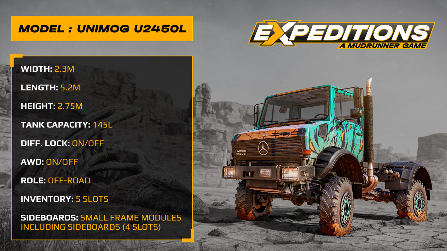 Unimog truck and snowy map available in new Expeditions: A MudRunner Game update | Traxion
