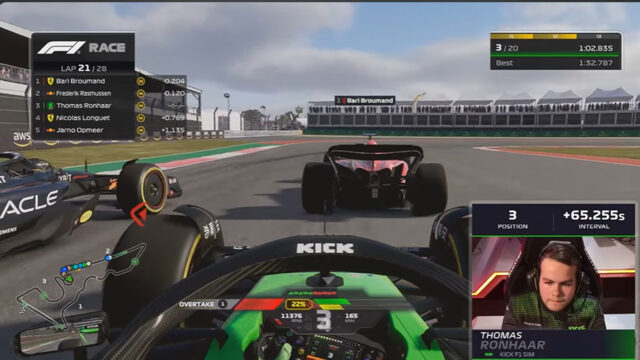 F1 Sim Racing: Ronhaar wins Round 8 to lead championship | Traxion