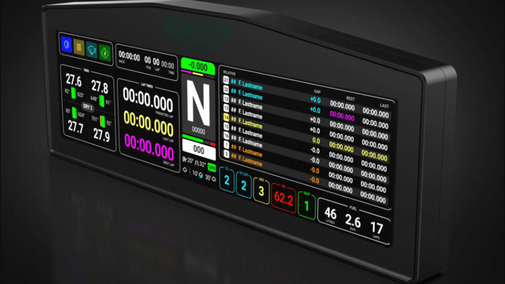 Simrep debuts sim racing dashboard, MLD system | Traxion