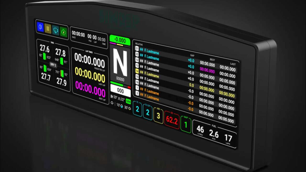 Simrep debuts sim racing dashboard, MLD system | Traxion