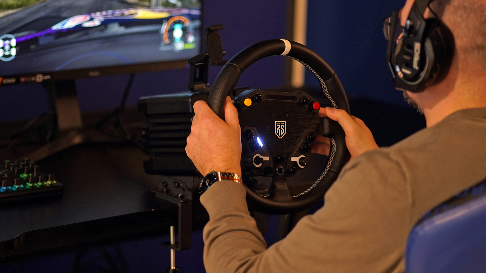 Revosim 9Nm wheel, load cell pedals, target sim racing establishment in ...