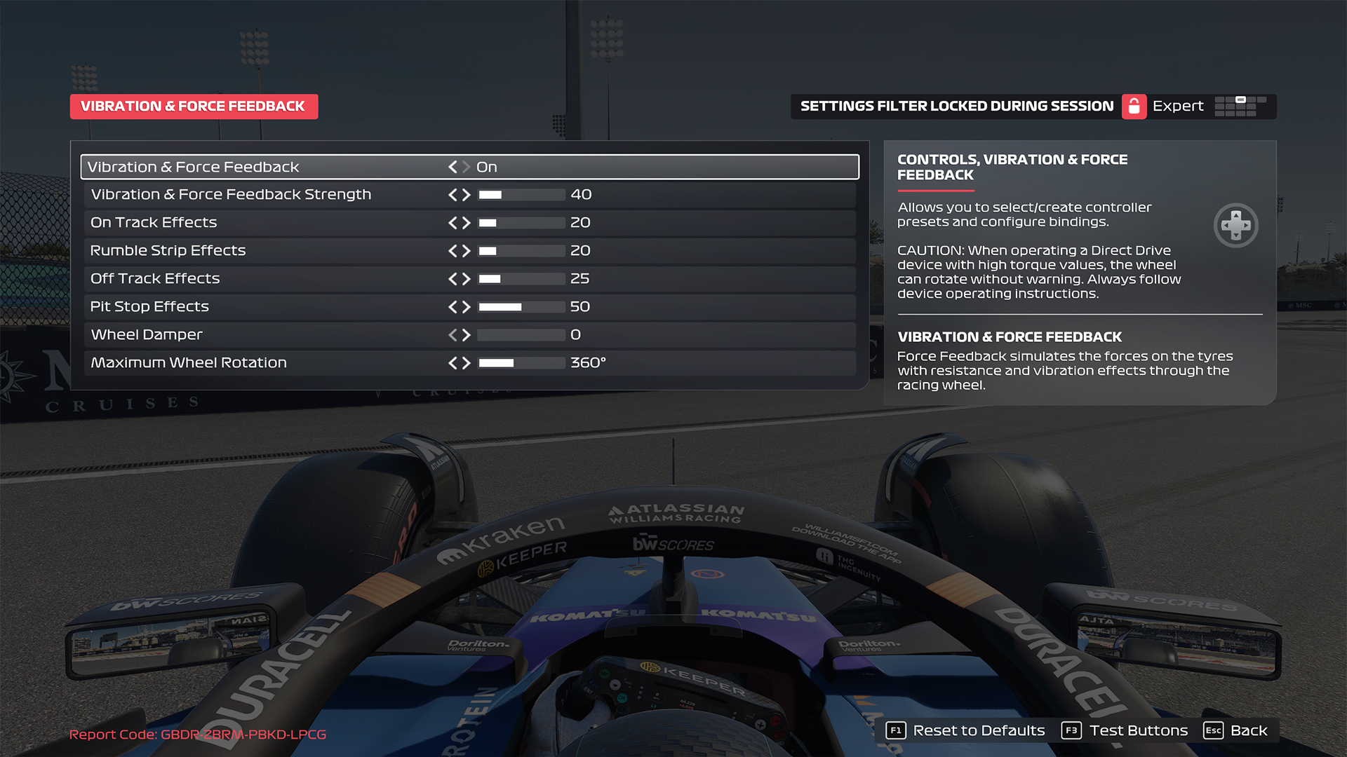 Best Moza wheel settings for F1 25 | Traxion