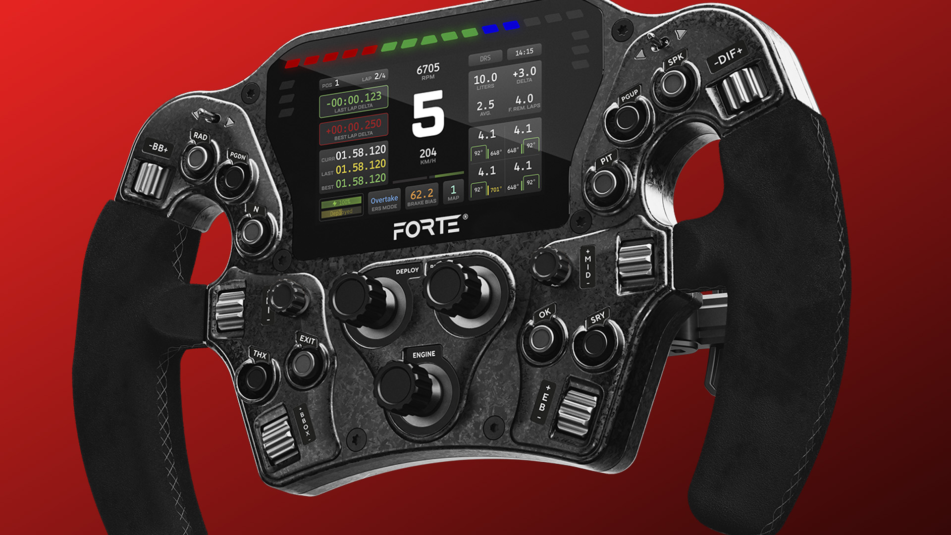This is the Asetek SimSports Forte Formula Pro sim racing wheel | Traxion