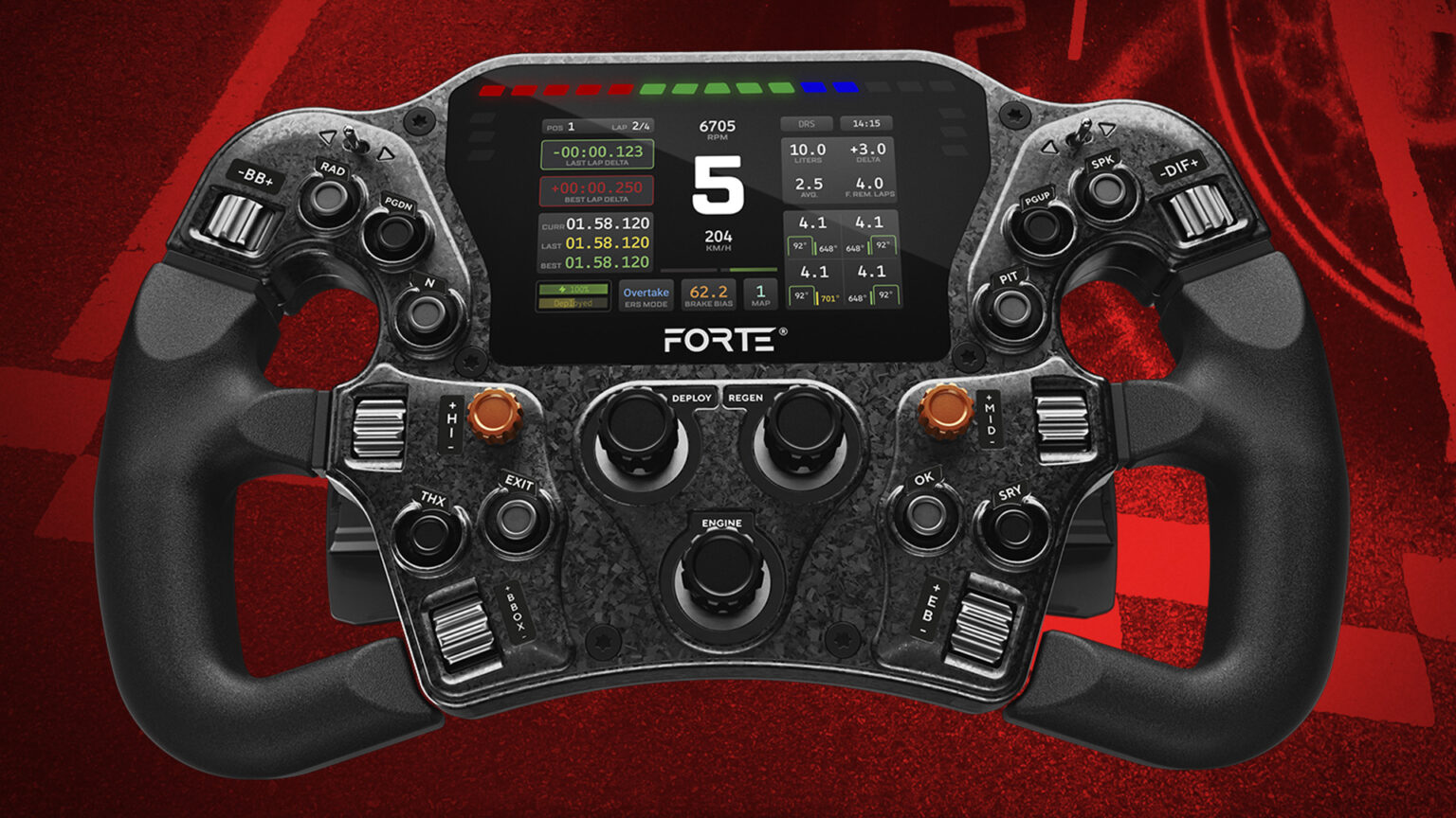 This is the Asetek SimSports Forte Formula Pro sim racing wheel | Traxion
