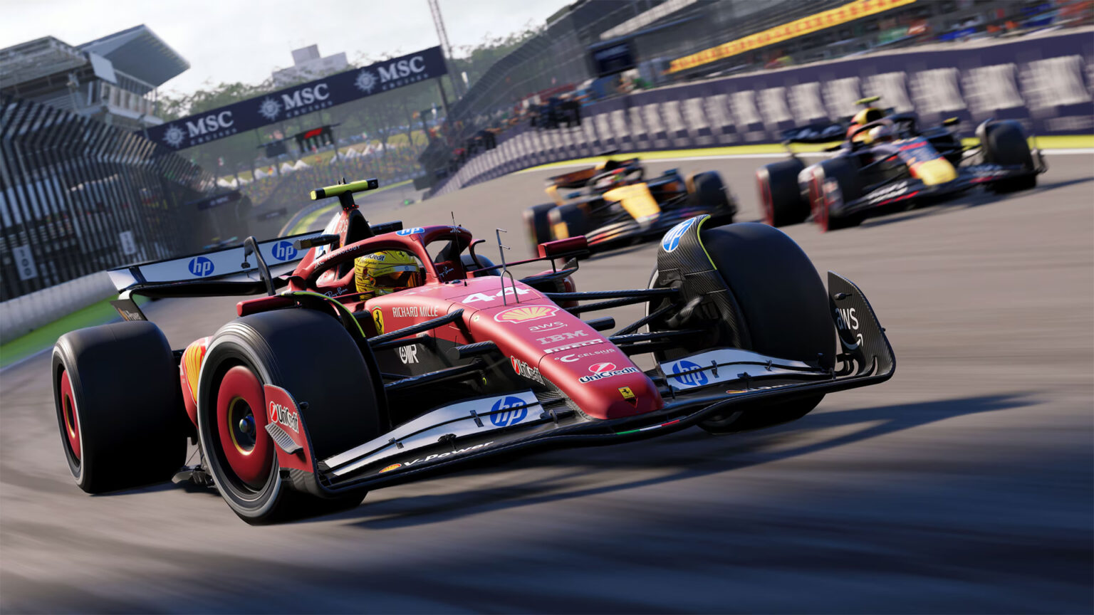 New F1 25 update adds 2025 F2 cars, F1 visual updates improved wet ...