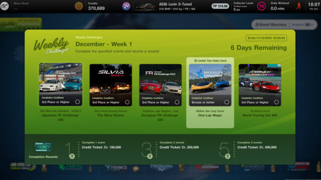 Gran Turismo 7’s first Spec III Weekly Challenge now live | Traxion